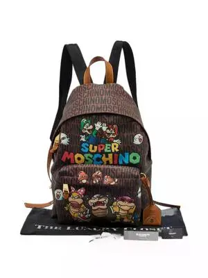 Moschino Super -print Backpack