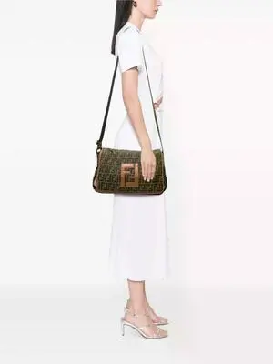 Fendi Zucca Canvas Ff Messenger Bag