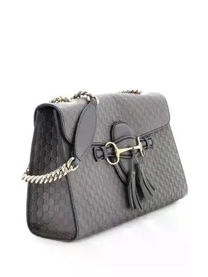 Gucci Emily Chain Flap Bag Microguccissima Leather Medium Shoulder Bag