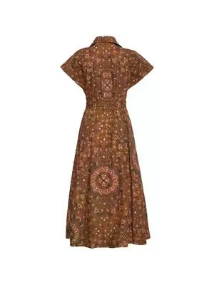 Cara Cara Sawyer Bandana-print Midi Dress