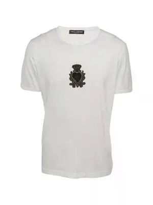 Dolce & Gabbana Heraldic Dg Logo T-shirt - White