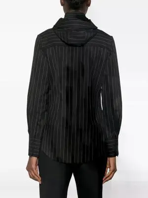 JEAN PAUL GAULTIER Pinstripe Hooded Shirt