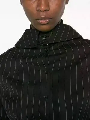 JEAN PAUL GAULTIER Pinstripe Hooded Shirt