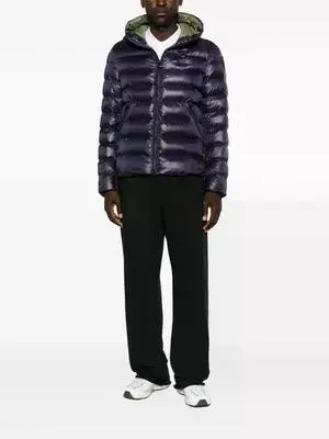 BLAUER. Hooded Quilted Jacket - Blue