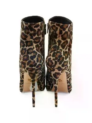 LE SILLA Leopard-print Heeled Ankle Boots