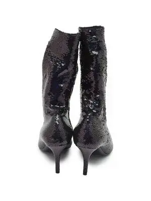 Balenciaga Knife Sequin Ankle Boots