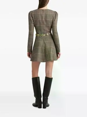 Cara Cara Rizzo Plaid Mini Dress