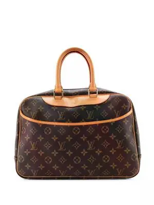 LOUIS VUITTON Deauville Monogram Canvas Handbag - Brown