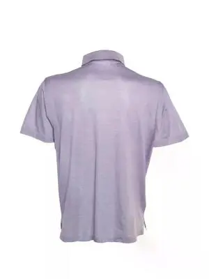 Versace Piqué Knit Polo Shirt - Purple