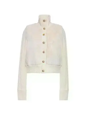 Cara Cara Logan Faux-fur Cardigan - Neutrals