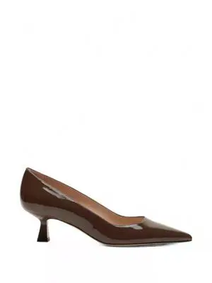 STUART WEITZMAN Sculpt Pointed-toe Pumps - Brown