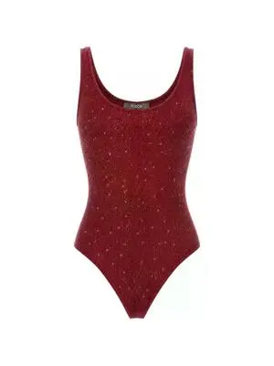 TOCCIN Sheila Sequin Embellished Ribbed Top