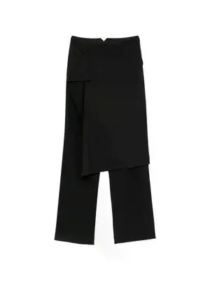 LE SULLY STUDIO Layered-panel Tailored Trousers - Black