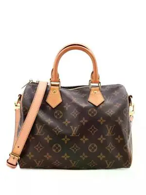 LOUIS VUITTON Speedy Bandouliere Bag Monogram Canvas 25 Satchel - Brown