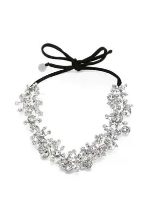 MARIA CALDERARA Crystal-embellished Necklace - Silver