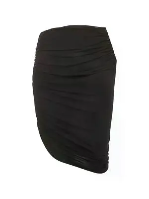 Magda Butrym Ruched Asymmetric Hem Skirt