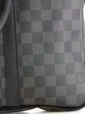LOUIS VUITTON Porte-documents Voyage Briefcase Damier Graphite Pm Business Bag - Black