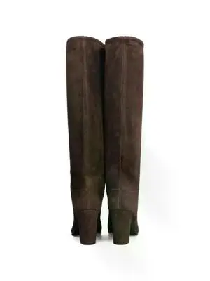 JULIE DEE Suede Block-heel Boots
