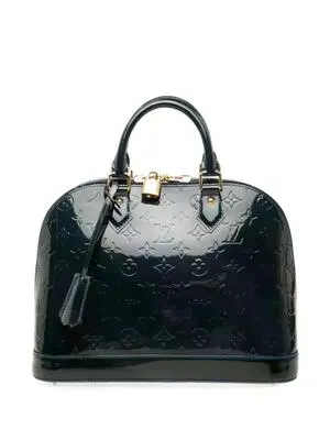 LOUIS VUITTON 2013 Monogram Vernis Alma Pm Handbag - Blue
