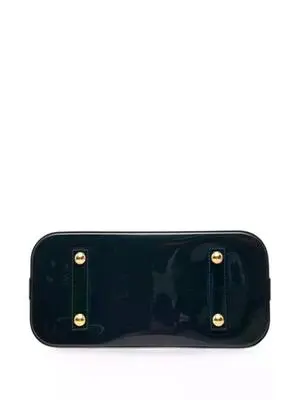 LOUIS VUITTON Monogram Vernis Alma Pm Handbag - Blue