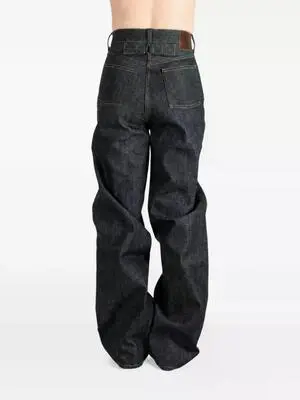 TAIGA TAKAHASHI Contrast-stitching Wide-leg Jeans