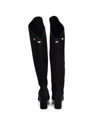 MAISON SKORPIOS Adriana Stud Detail Over-the-knee Boots