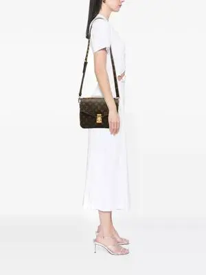 LOUIS VUITTON 2017 Monogram Pochette Metis Satchel - Brown