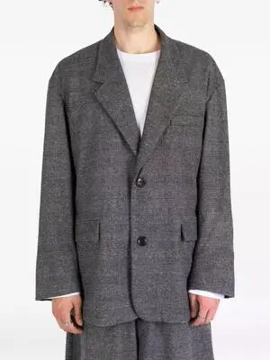 SOCIETE ANONYME Checked Wool Blazer