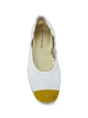 Moda Calf Hair-tip Ballet Flats