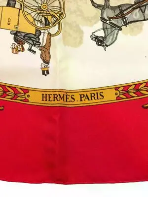 Hermès 2000-2026 La Promenade De Longchamps Silk Scarf 90 Scarves - Multicolour