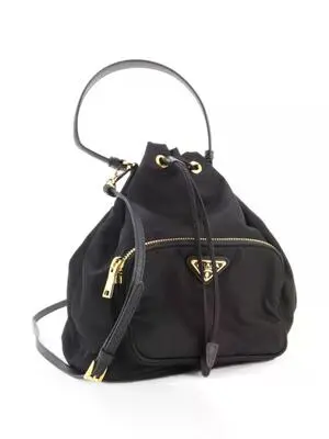 Prada Drawstring Tessuto Small Bucket Bag