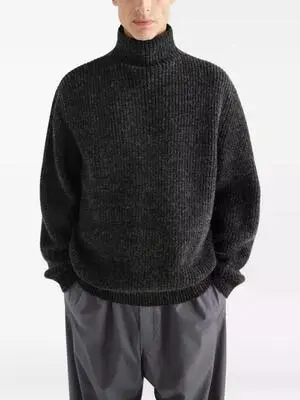 LEMAIRE High-neck Sweater In Yak Alpaca