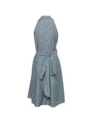 Ralph Lauren Sleeveless Wrap Midi Dress