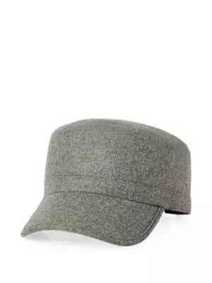 Brunello Cucinelli Virgin-wool Flannel Field Cap - Grey