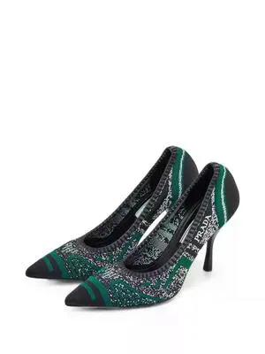 Prada Stretch-knit Heeled Pumps