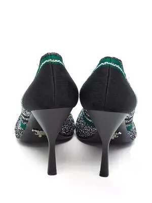 Prada Stretch-knit Heeled Pumps