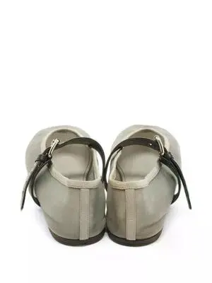 Miu Miu Mary Jane-strap Mesh Ballet Flats