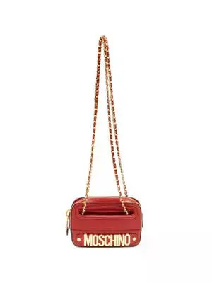 Moschino Logo-lettering Crossbody Bag - Red
