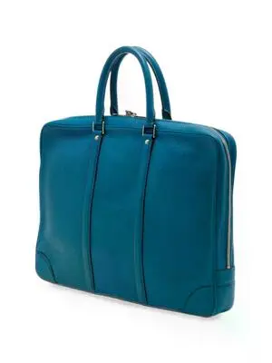 LOUIS VUITTON Grained Calfskin Porte Documents Voyage Business Bag