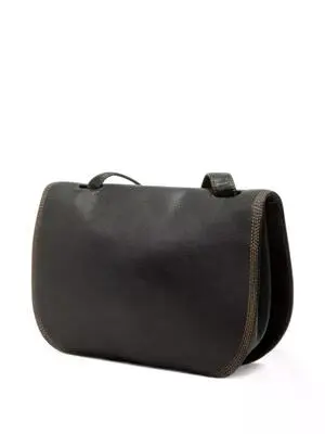 Loewe 1990-2010 Leather Anagram Flap Crossbody Bag
