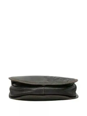 Loewe 1990-2010 Leather Anagram Flap Crossbody Bag
