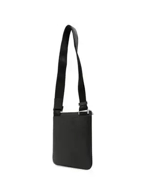 BOSS Logo-plaque Saffiano-effect Shoulder Bag