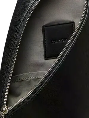Calvin Klein Mini Pebble Grained-texture Logo-print Shoulder Bag