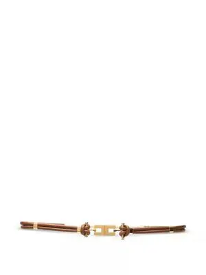 Elisabetta Franchi Logo Plaque Knotted Belt