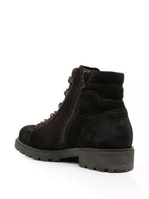 NEROGIARDINI Lace-up Suede Combat Boots