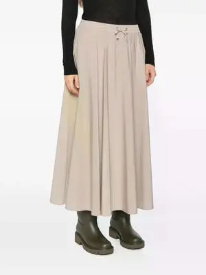Herno Drawstring Flared Maxi Skirt