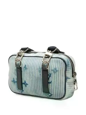 LOUIS VUITTON Monogram Denim Watercolor Hickory Stripes Pouch Crossbody Bag - Blue