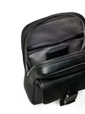 Calvin Klein Logo-plaque Buckle-fastening Shoulder Bag - Black
