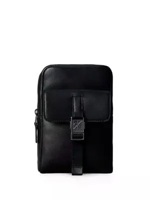 Calvin Klein Plaque Buckle Shoulder Bag - Black