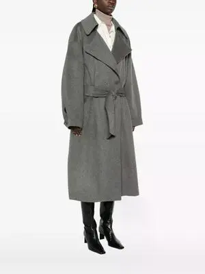 THE FRANKIE SHOP Double-breasted Belted Coat